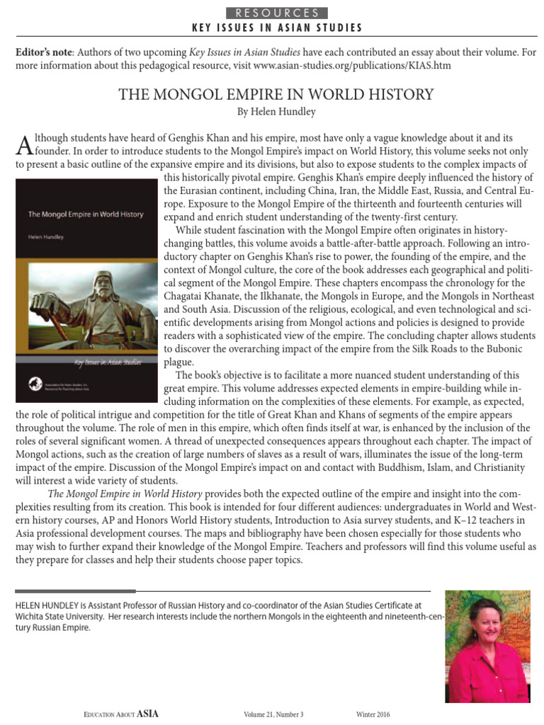 The Mongol Empire in World History | PDF | Mongol Empire
