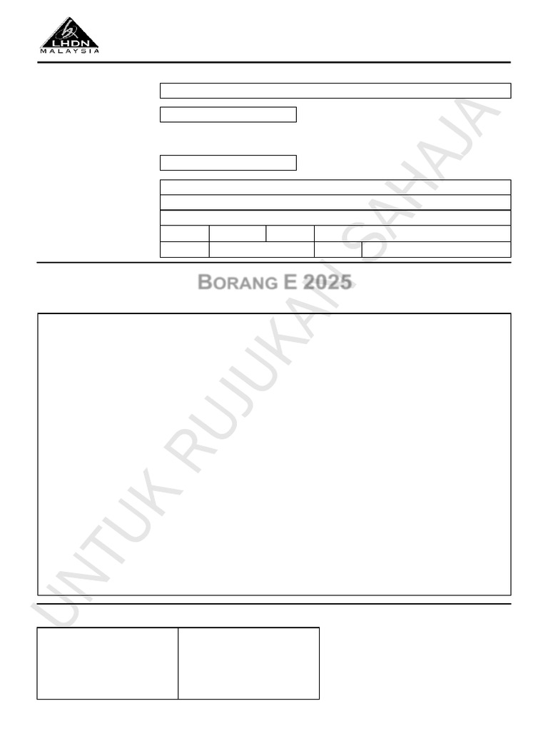 Contoh Borang e 2025 1 | PDF