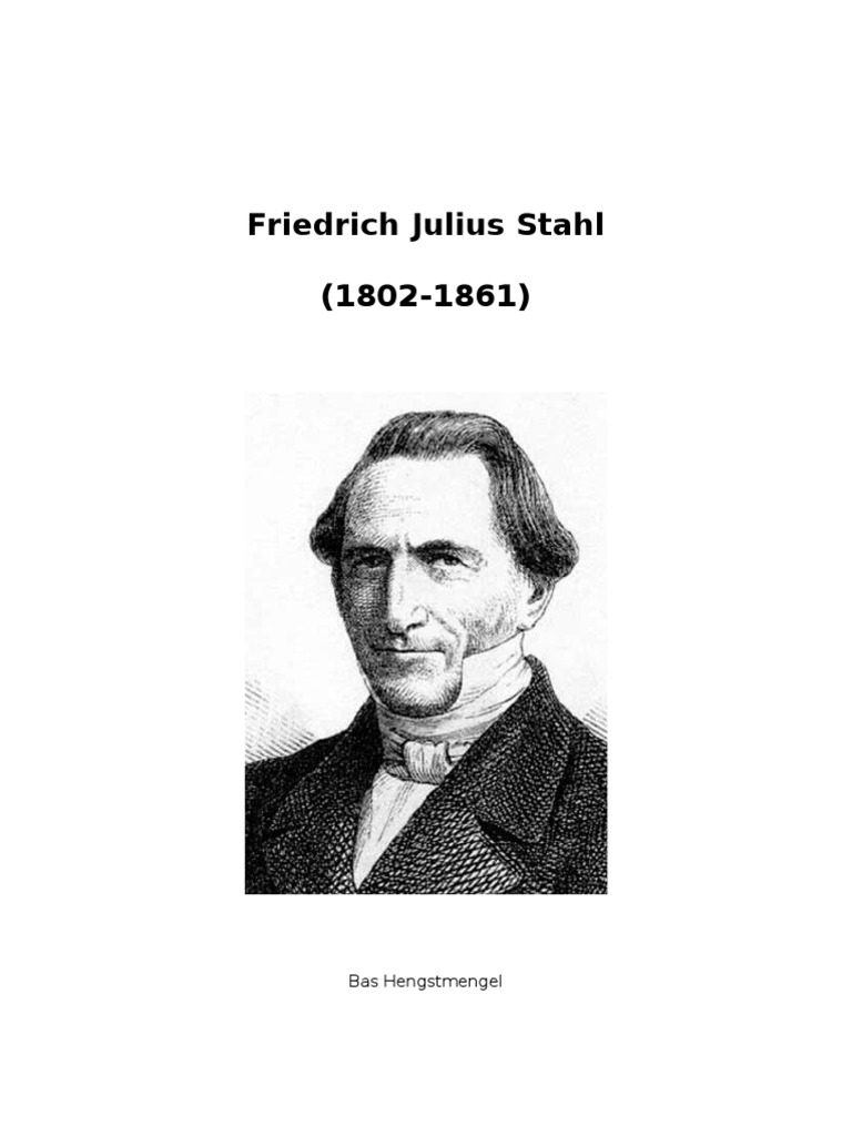 Friedrich Julius Stahl | PDF