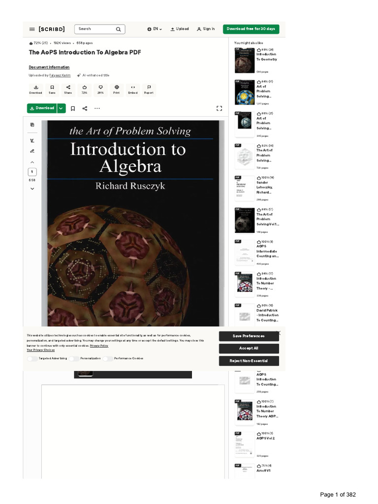 WWW Scribd Com Document 437543552 341854248 The AoPS Introduction To ...