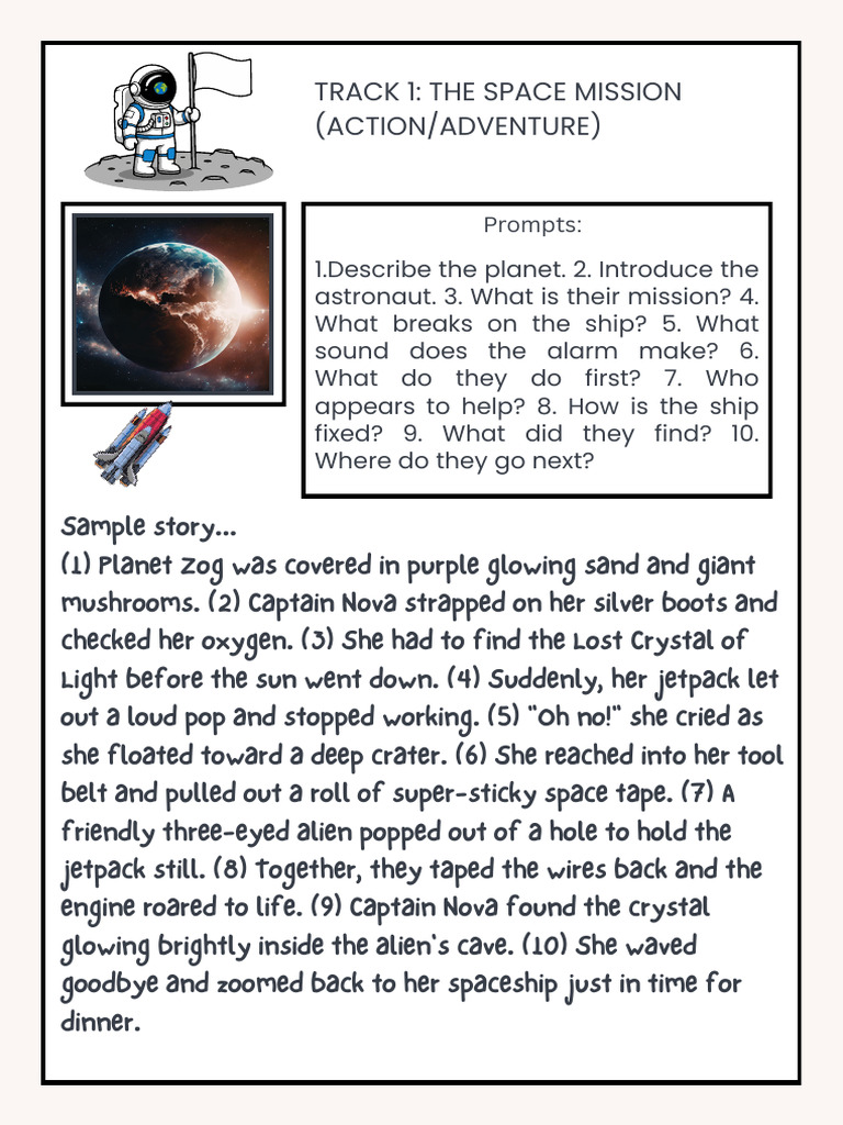 Story Starters Writing Worksheets | PDF