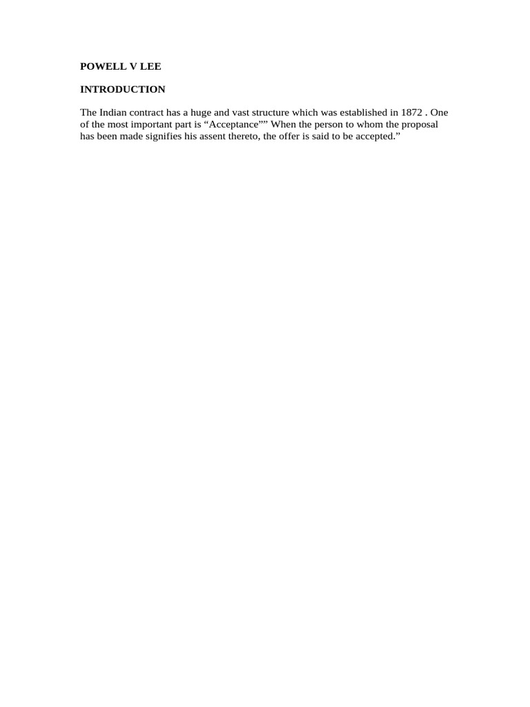 Powell V Lee | PDF