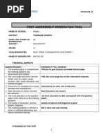 J2 Post Assessment Moderation Tool | PDF | Multiple Choice | Cognitive ...