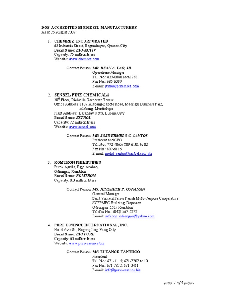 CME Manufacturers | PDF | Fax | International Telecommunication Union