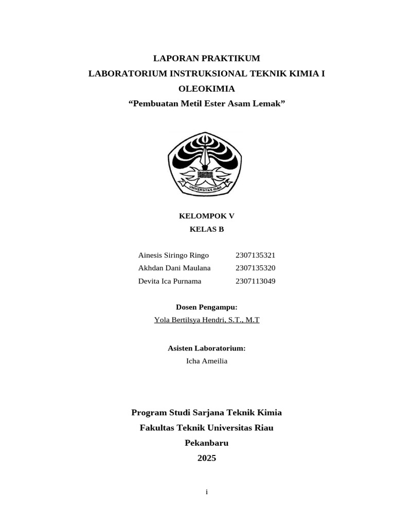 Oleokimia V | PDF