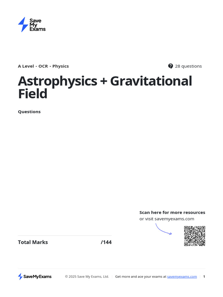 Astrophysics and Gravitational Field | PDF | Orbit | Stars