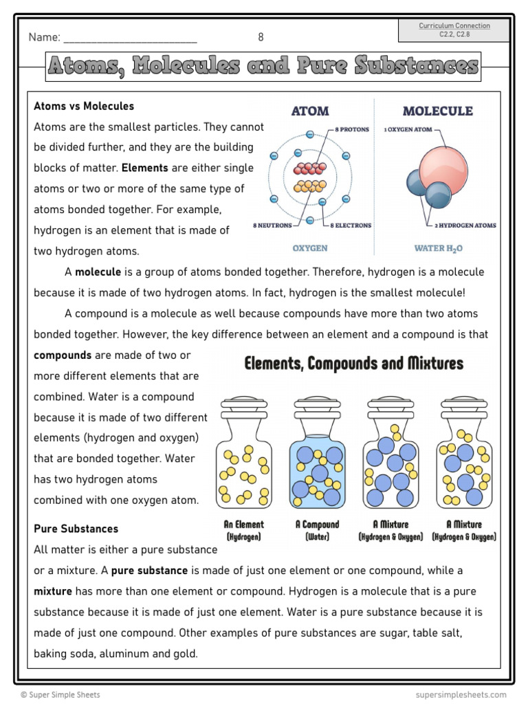 Mixtures and Pure Substances | PDF | Chemical Compounds | Mixture