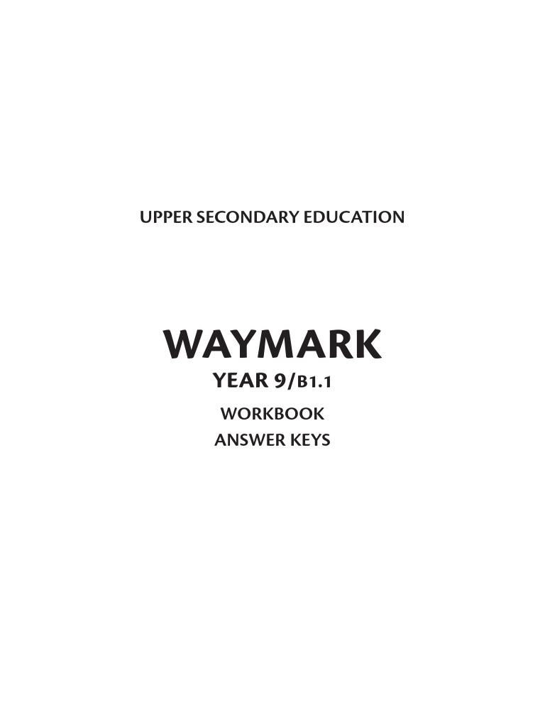 9 Workbook Answer Keys | PDF