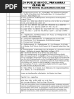 Class 2 Syllabus Overview 2024-2025 | PDF