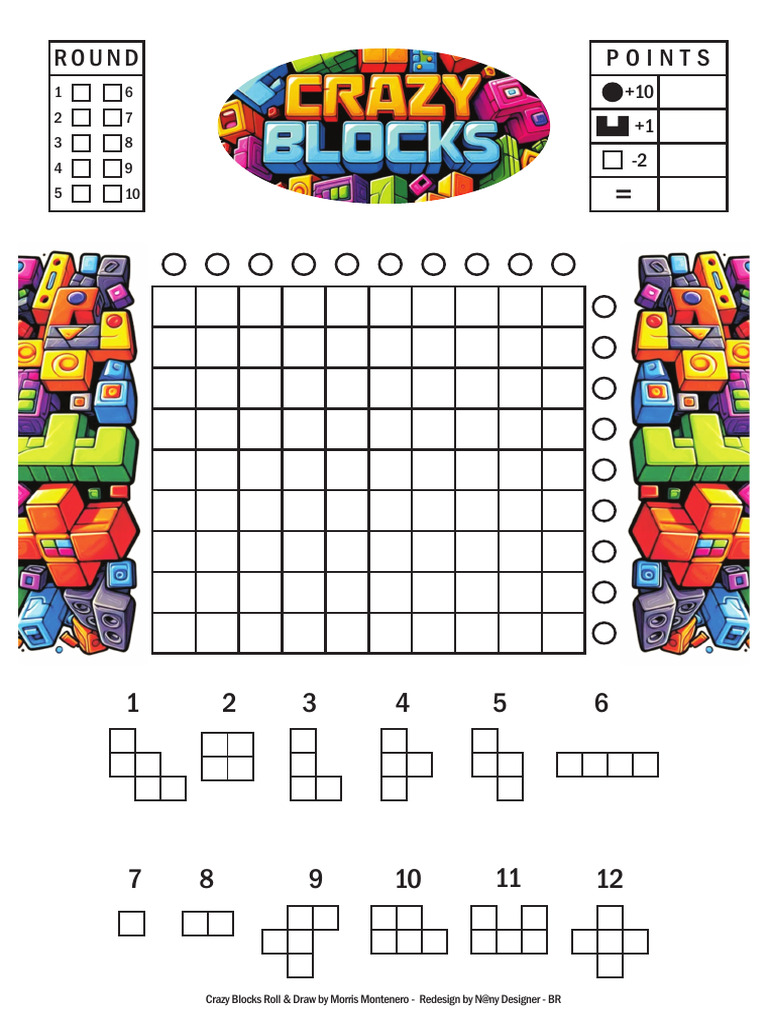 Crazy Blocks Roll & Draw - Redesign 01 | PDF