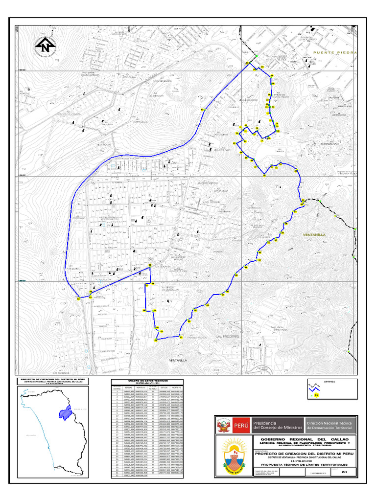 Mapa Del Distrito Mi Peru Provincia Cons | PDF | Geofísica | Datos ...
