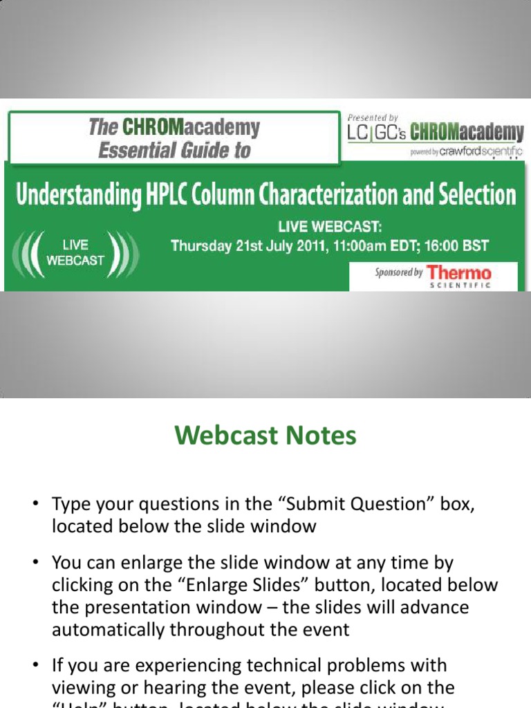 Column Classification | PDF | High Performance Liquid Chromatography ...