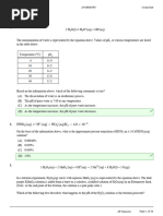2016 AP Chemistry Practice Exam | PDF | Multiple Choice | Gases