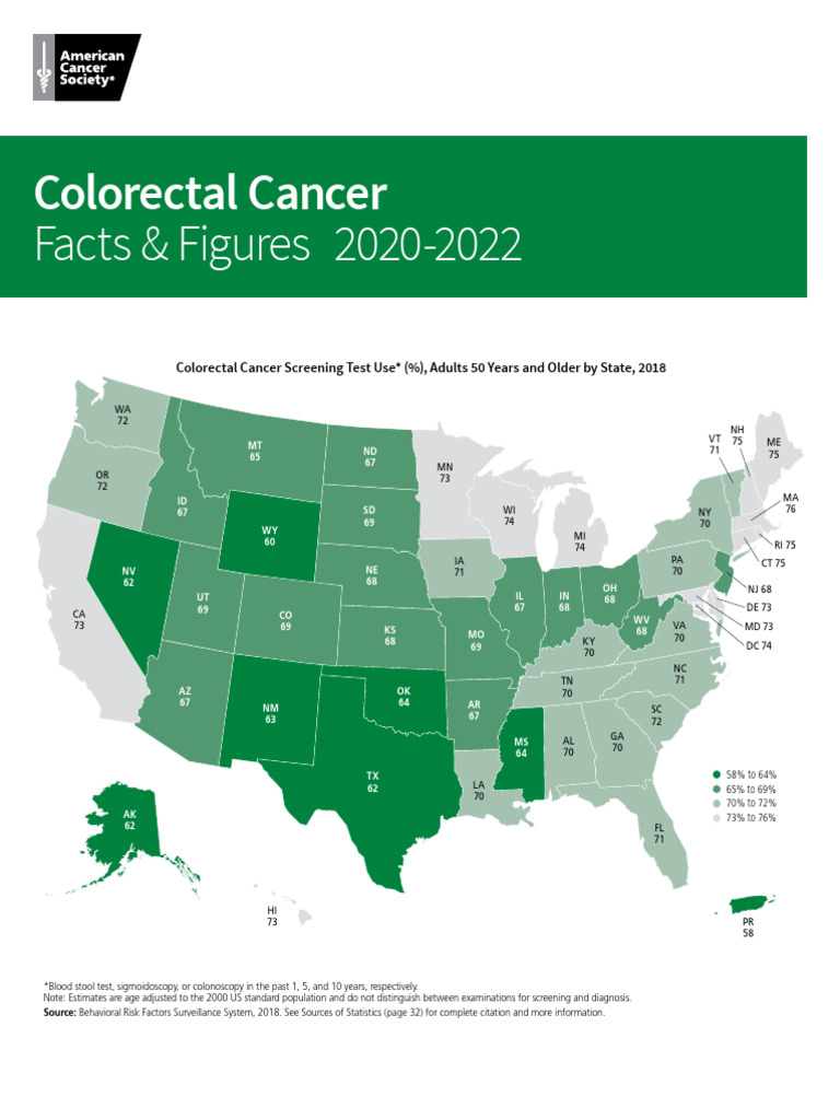 Colorectal Cancer Facts and Figures 2020 2022 | PDF | Large Intestine ...