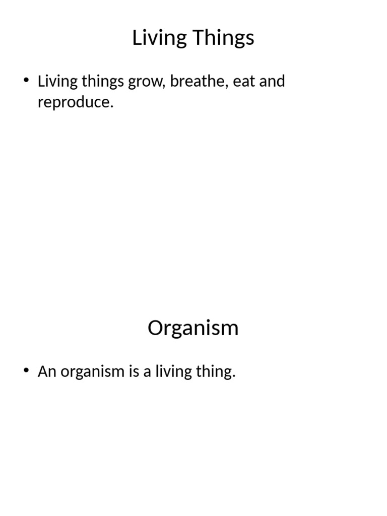 Living Things Unit | PDF