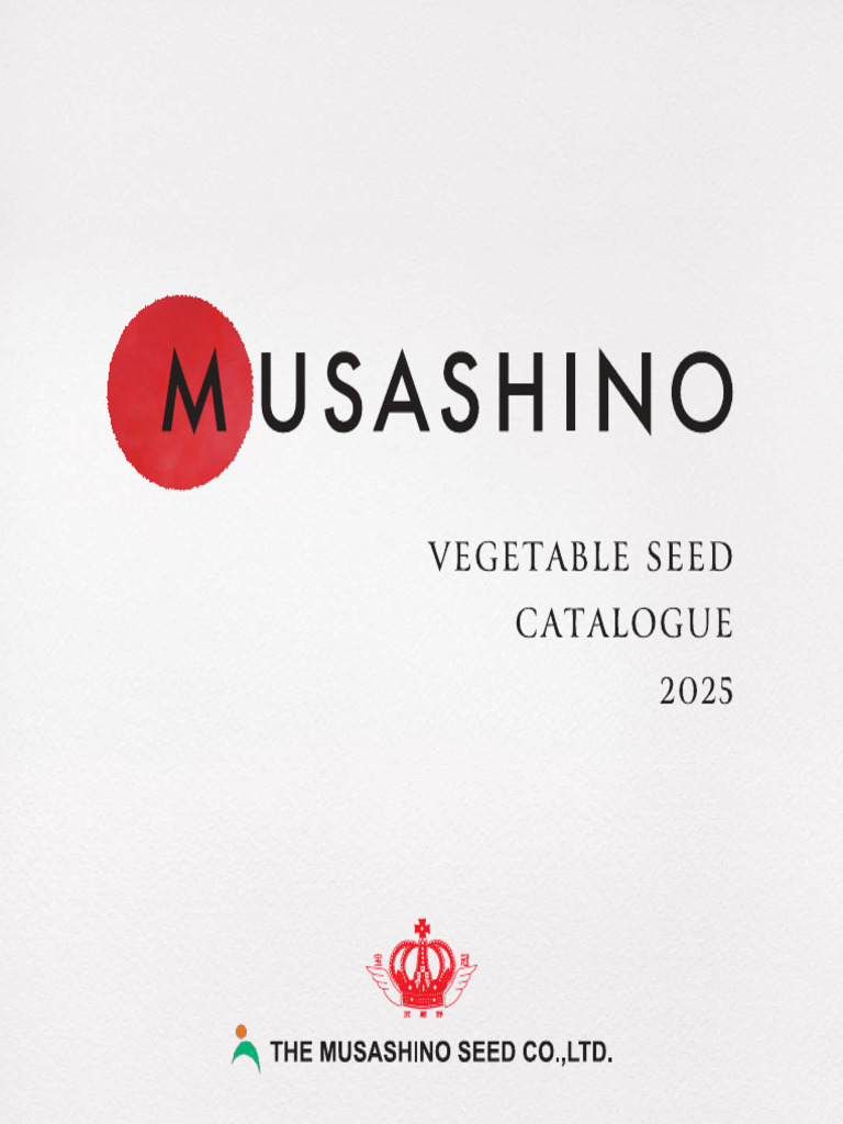 Vegetable Seed Catalogue 2025 MUSASHINO SEEDS | PDF