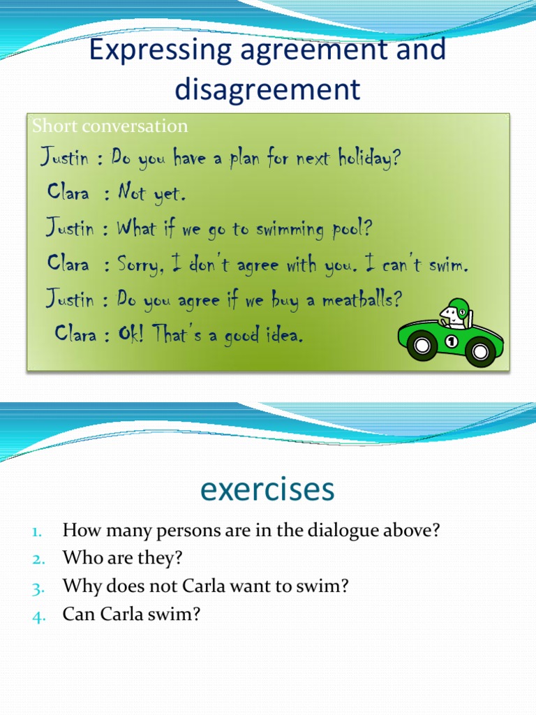Expressing Agreement and Disagreement | PDF