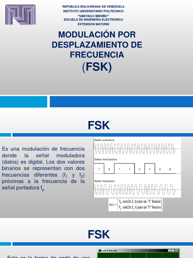 EXPOSICION FSK Mejorada | PDF | Modulación | Ingeniería en ...
