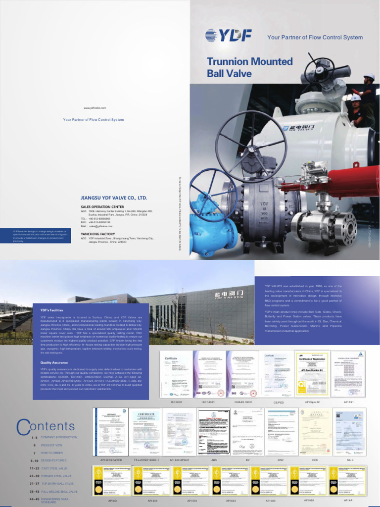 Ydf Ball | PDF | Valve | Stainless Steel