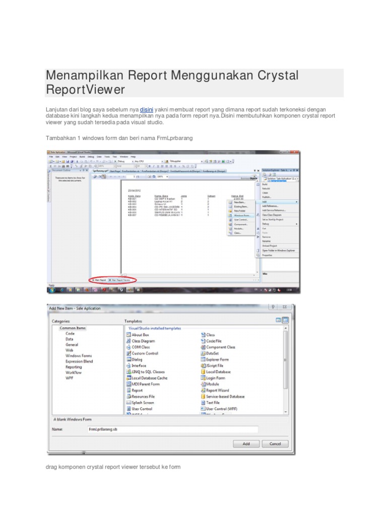 Crystal Report | PDF