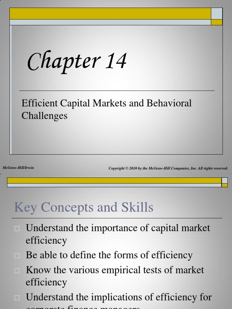 Chap 014 | PDF | Efficient Market Hypothesis | Stocks