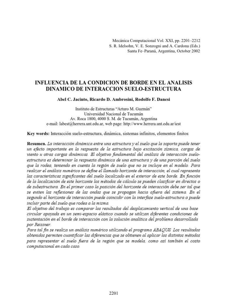 Condiciones de Borde Suelo-Estructura | PDF | Olas | Método de ...