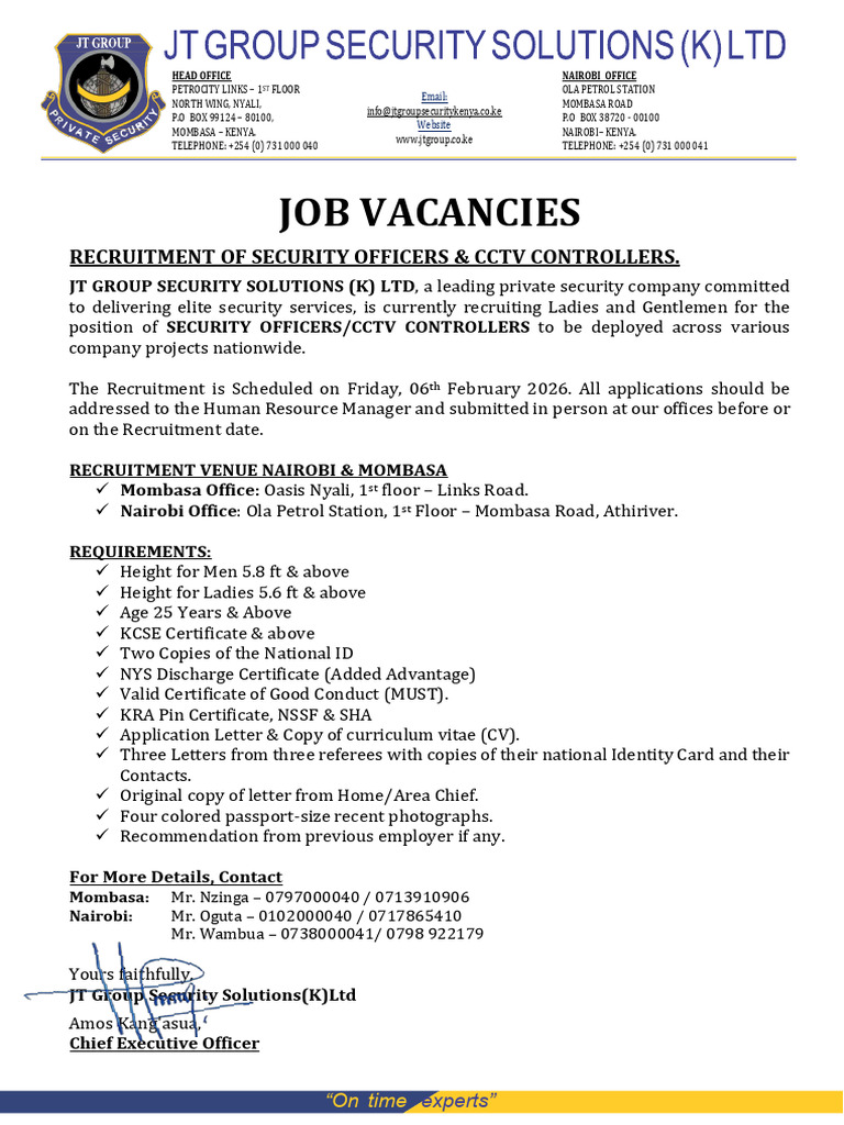Advert - Msa - Nbo Office | PDF | Government And Personhood | Access ...