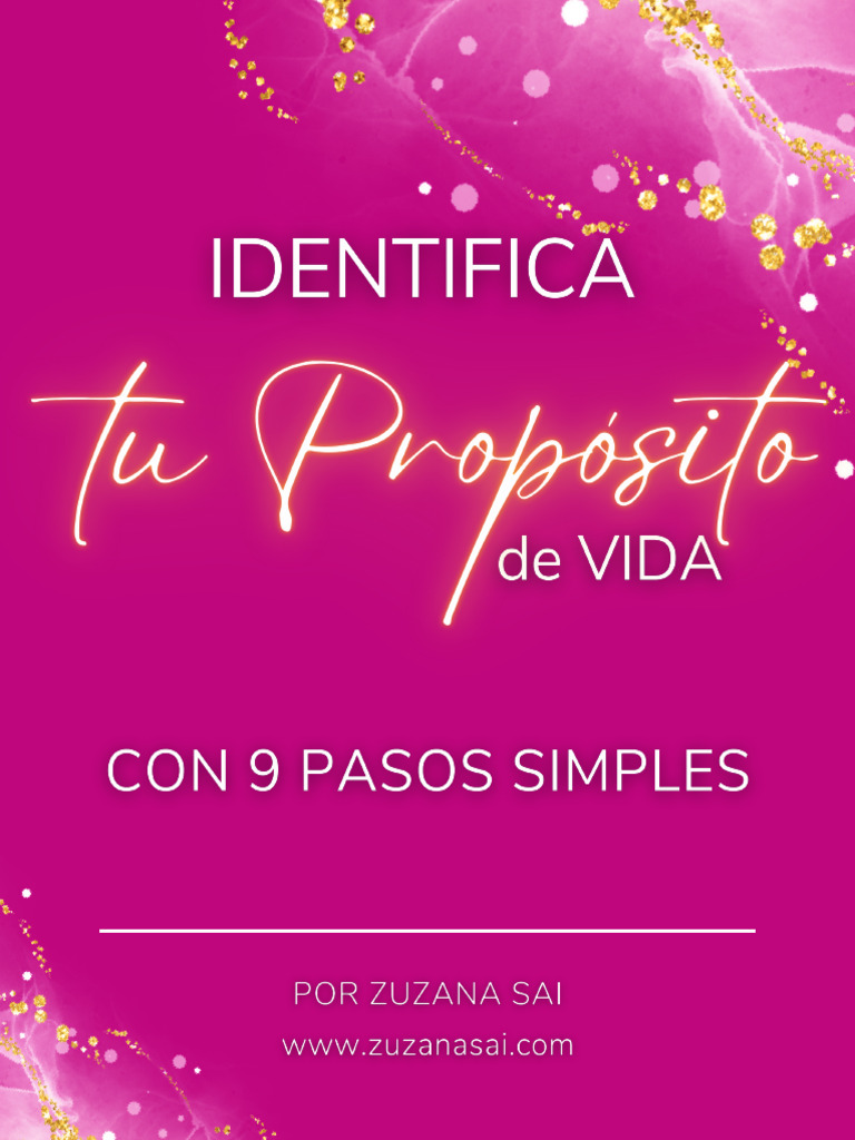 Workbook Identifica Tu Propósito de Vida Con 9 Pasos Simples | PDF