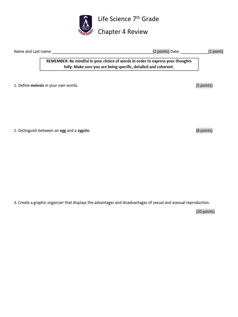 Chapter 4 Review | PDF