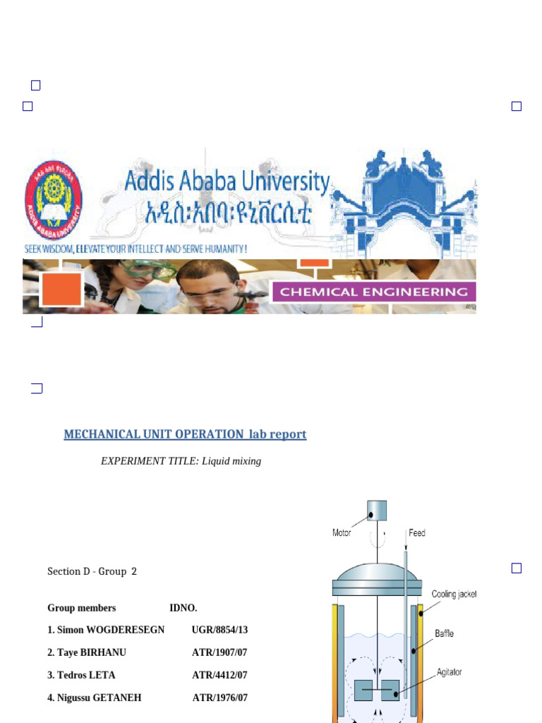 Mechanical Unit Operation Lab Report | PDF | Physical Sciences ...