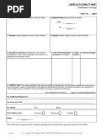 USMCA Certification of Origin Form | PDF
