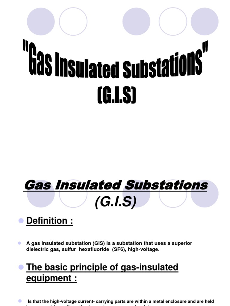 Gas Insulated Substations | PDF | Electrical Substation | Insulator ...