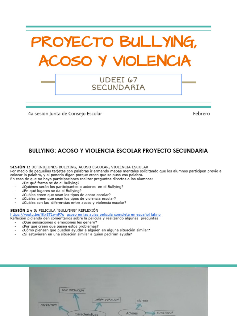 Proyecto Bullying Sec | PDF