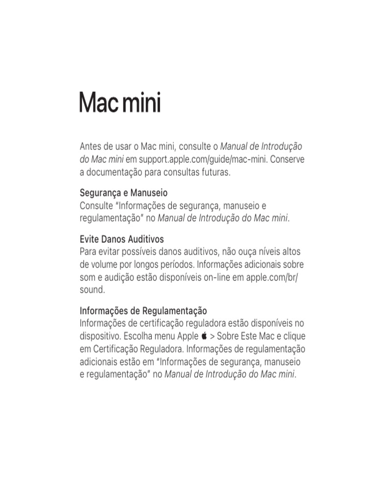 Mac Mini 2024 Info | PDF | Apple Inc. | Programas