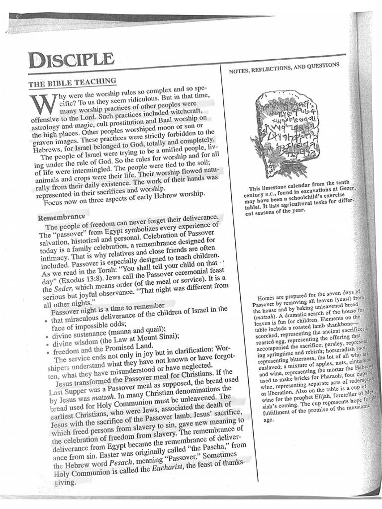 DISCIPLE Sunday School Lesson | PDF