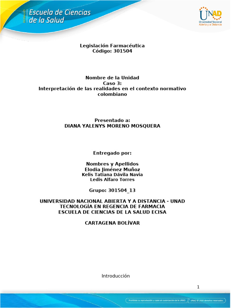 Caso_3_Grupo_301504_13 | PDF | Seguridad del paciente | Prescripción médica