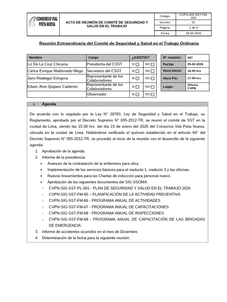 CVPN-SIG-SST-FM- 000 Acta Reunion Extraordinaria Comite N° 007 ...