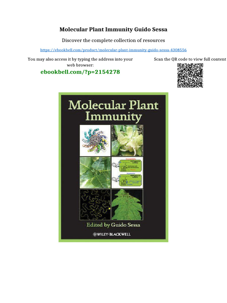 Molecular Plant Immunity Guido Sessa Full Digital Chapters | PDF ...
