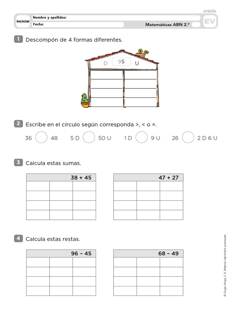 FICHA ABN 2 TEMA 0 | PDF