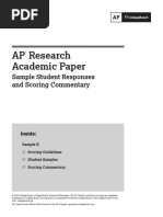 AP Seminar IRR Rubric 2025 | PDF | Citation | Argument