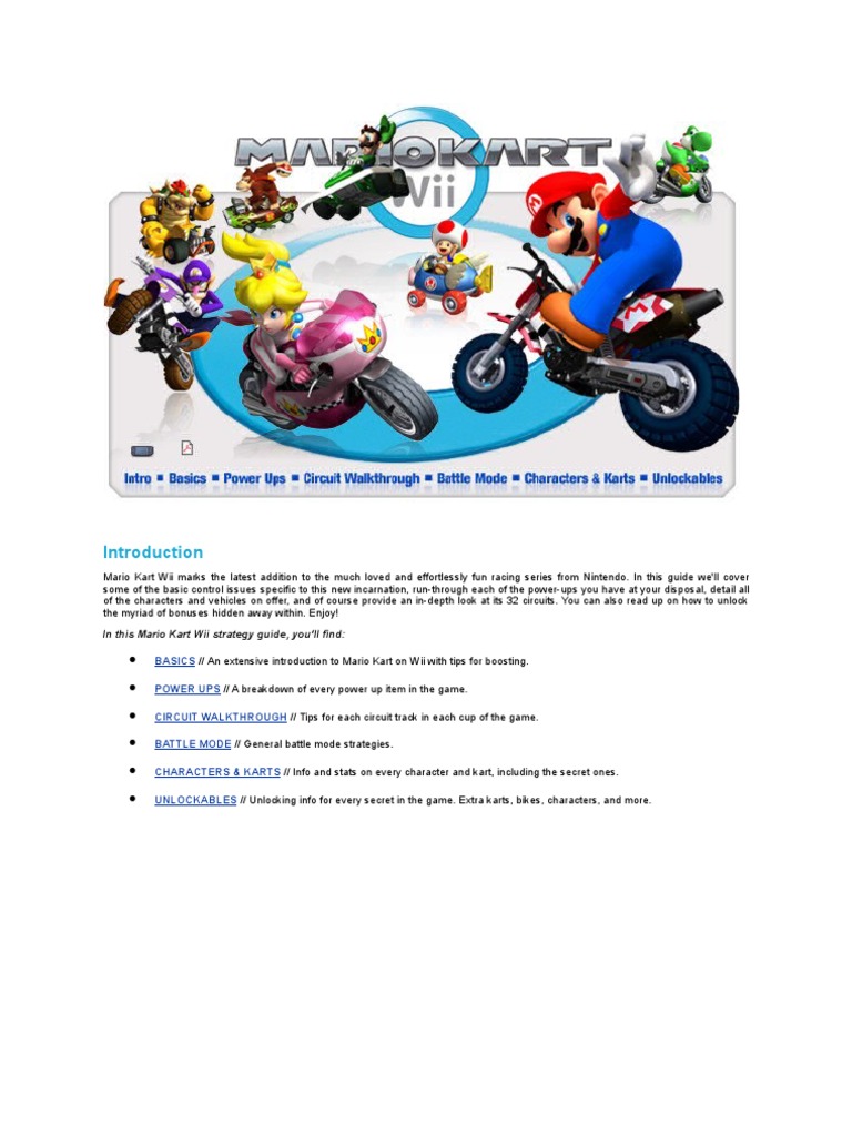 Mario Kart Wii Guide | PDF | Wii | Nintendo