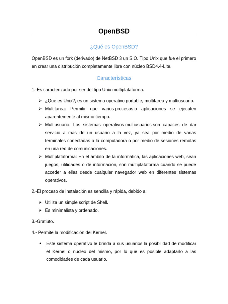 Open BSD | PDF