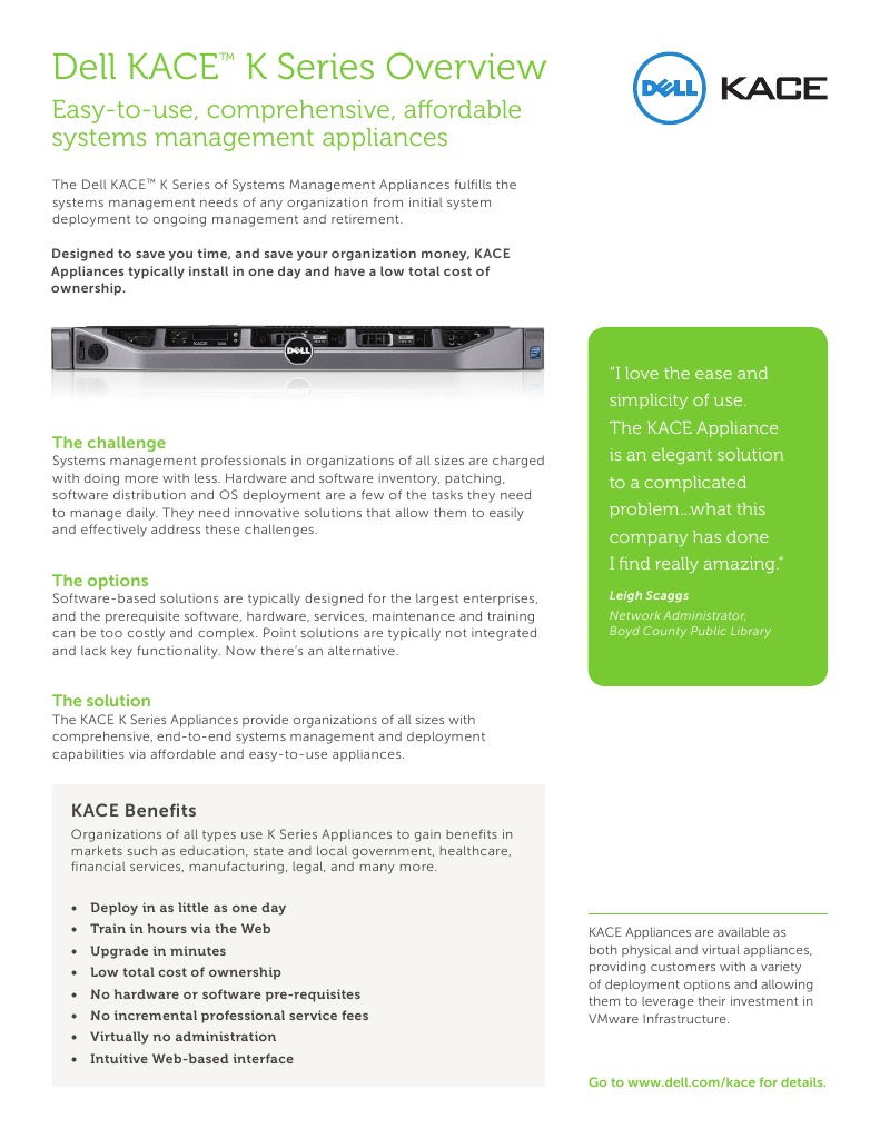 KACE K Series Overview | PDF | Operating System | Microsoft Windows
