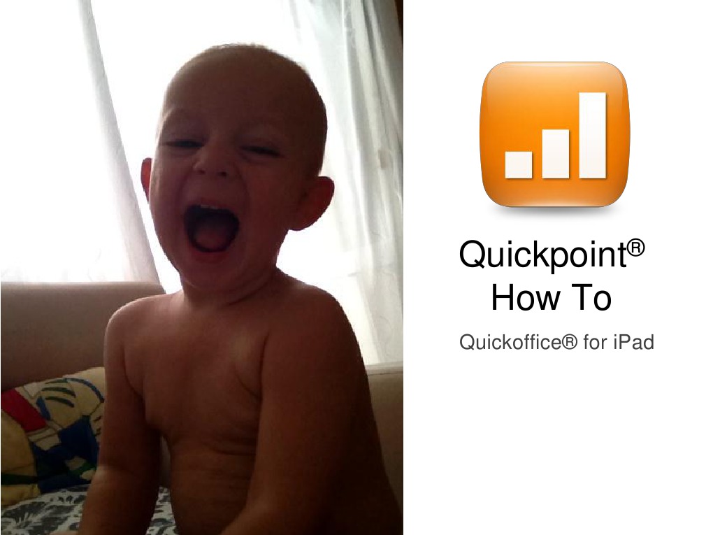 Quickpoint How To | PDF | I Pad | Microsoft Power Point