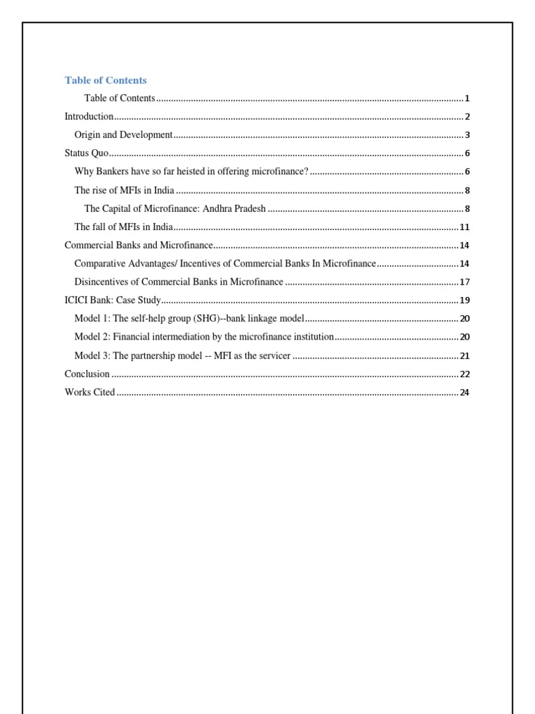 Commercial Banks and Microfinance | PDF | Microfinance | Microcredit