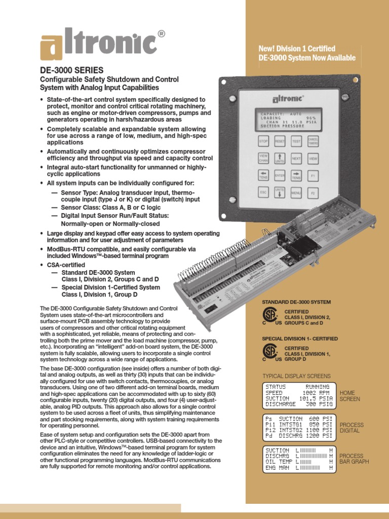 Altronic de 3000 | PDF | Electrical Wiring | Thermocouple