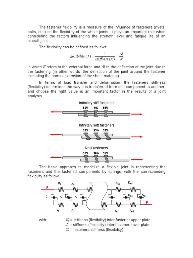Huth Method for Fastener Flexibility Analysis | PDF | Science & Mathematics