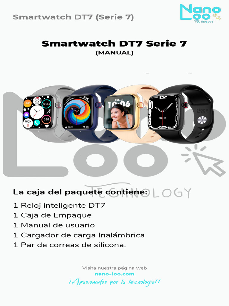Manual de Smartwacht Dt7 Modo Celular | PDF | Aplicación movil | Reloj ...