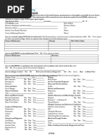 Chest ILD Patient Questionnaire | PDF | Cough | Human Diseases And ...