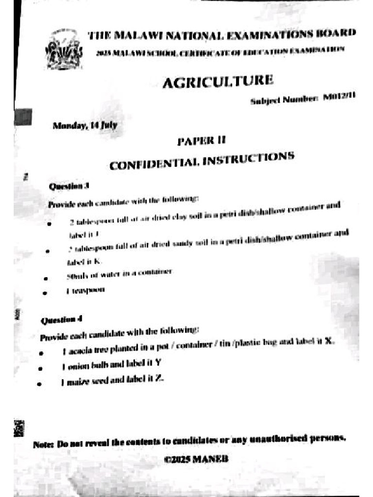 2025 Agri Maneb Paper II | PDF